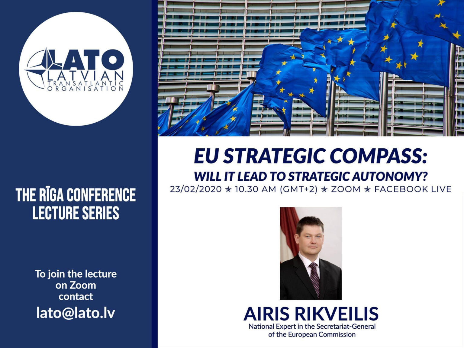 Join the lecture “EU Strategic Compass: Will It Lead To Strategic ...